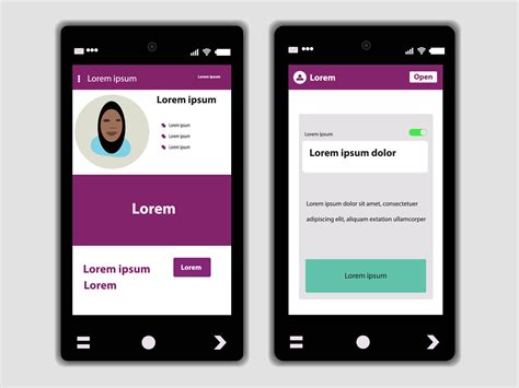 Ui Design Of Personal Profile Vector Editable File 15573388 Vector Art