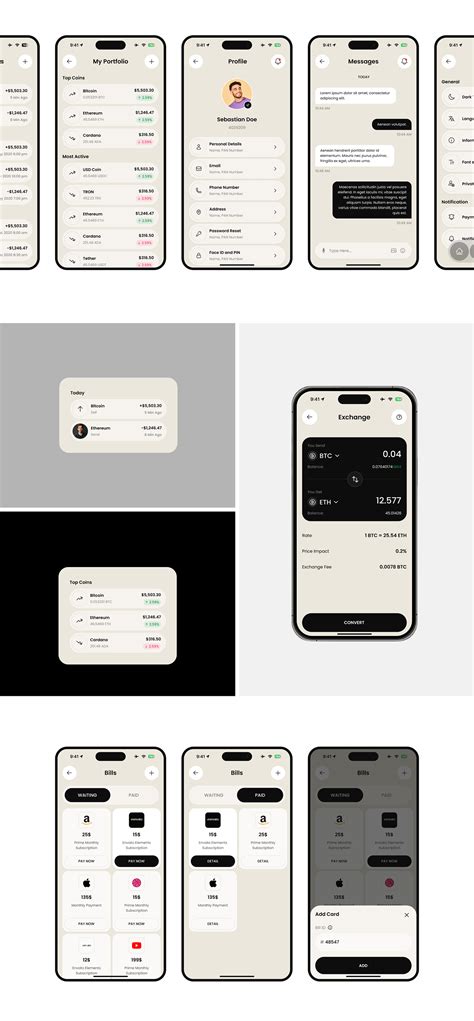 Finance Mobile App Ui Ux Design Behance