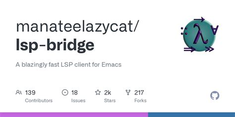 Github Manateelazycat Lsp Bridge A Blazingly Fast Lsp Client For Emacs