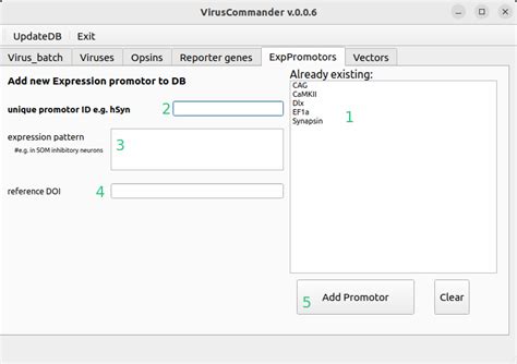 Viruscommander — Documentation Of The Data Structure Elabbook Etc