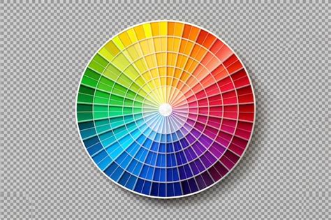 Color Palette Catalogue Isolated On Transparent Background For Clear Design And Selection