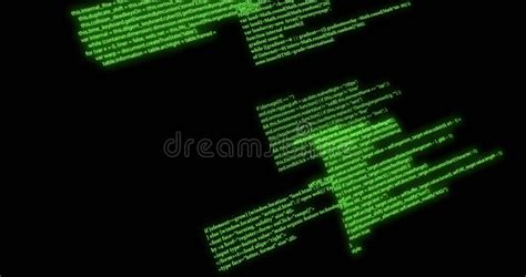 Animation Of Green Data Processing On Black Background Stock Footage Video Of Digital Network