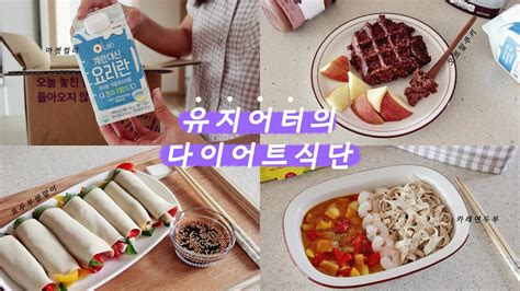 Diet Vlog 남다른 유지어터의 다이어트식단 😎 옽꾿쿡 포두부쌈말이 카레면두부 난백 첫 사용 다이어트 레시피 다이어트 브이로그 다이어트 요리