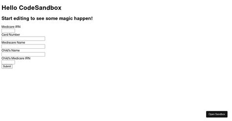 Zod Form Validation Codesandbox