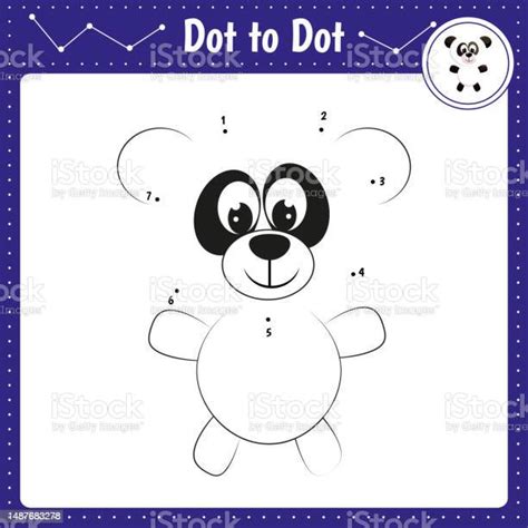 점을 연결합니다 판다 점 교육 게임에 점 취학 전 아동을위한 색칠 공부 책 활동 워크 시트 0명에 대한 스톡 벡터 아트 및 기타 이미지 Istock