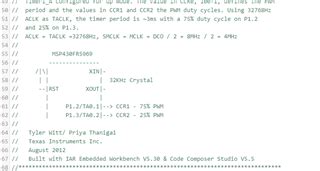MSP430FR5969 Help With Programming P1 3 For PWM Signal Generation