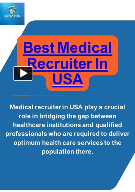 Ppt Best Medical Recruiter In Usa Powerpoint Presentation Free To