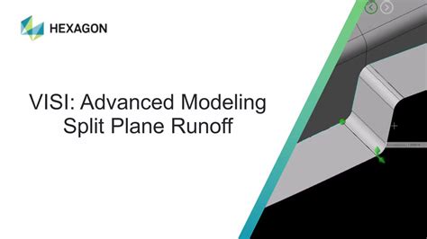 Visi By Hexagon Advanced Modeling Split Plane Runoff Youtube