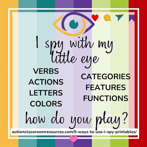 5 Ways To Use I Spy Printables As A Teaching Tool With A Free Download To Start Autism