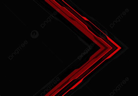 Abstract Red Black Arrow Circuit On Grey Blank Space Design Modern Futuristic Technology