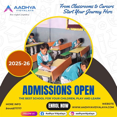 Aadhya Vidyalaya 🌟 Admissions Open For 2025 26 At Aadhya Vidyalaya 🌟 📚 Empowering Young Minds