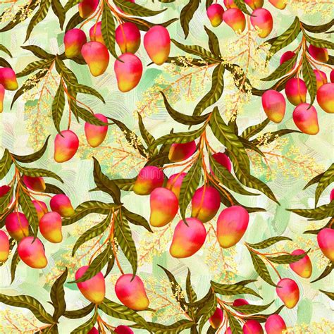Mango Pattern Stock Illustration Illustration Of Flower 276584629