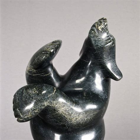 Ottokie Samayualie Dancing Bear Galerie Art Inuit Brousseau