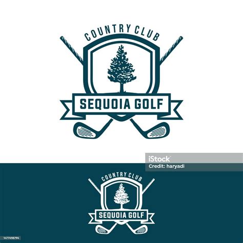 골프 배지 벡터 일러스트레이션 엠블럼 스타일의 스포츠 그래픽 템플릿 Golf Tournament에 대한 스톡 벡터 아트 및 기타 이미지 Golf Tournament