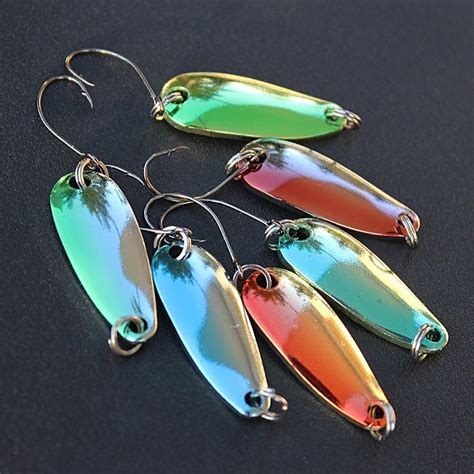 Origlam 6pcs Fishing Spinner Lures Sequins Spinners