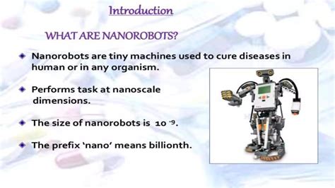 Nano Robotics Pptx Robotics Technology And Computing