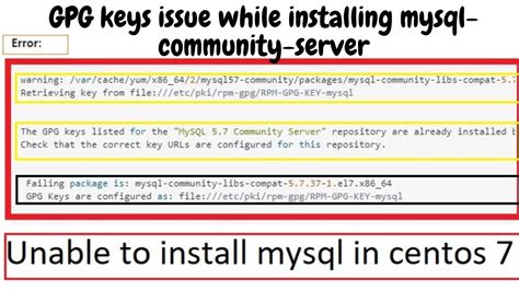 Gpg Keys Issue While Installing Mysql Community Server Hamza Tech