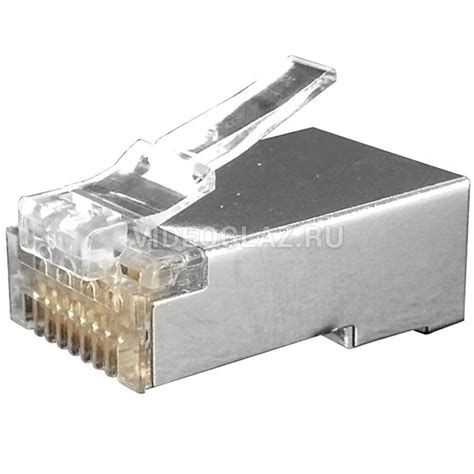 Купить Коннектор Rj 45 8p 8c Cat6 для одножильного и многожильного кабеля Eletec Rj 45 8p 8c