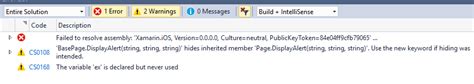 C Xamarin Ios Build Error In Visual Studio 2017 Stack Overflow