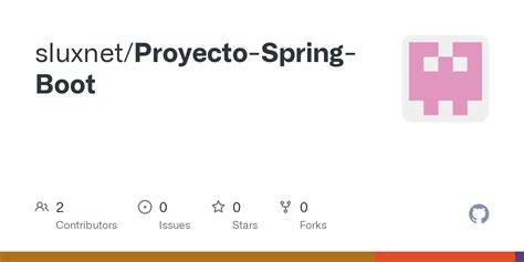 Github Sluxnet Proyecto Spring Boot