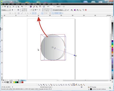 How Increase Extrude Shadow Tone Steps Coreldraw Graphics Suite X6 Coreldraw Graphics Suite