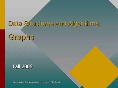 Ppt Data Structures And Algorithms Graphs Powerpoint Presentation