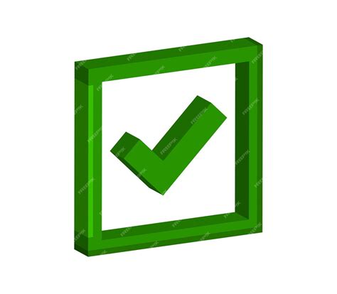 Premium Vector Three Dimensional Check