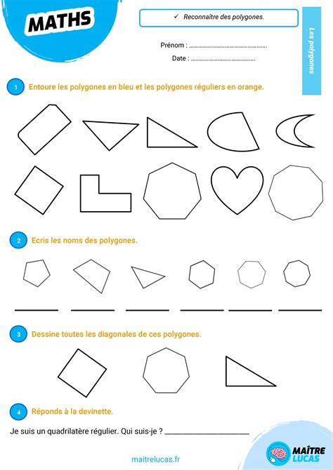 Exercice Ce1 Ce1 Exercices Les Polygones En Ce1 Cycle Vrogue Co