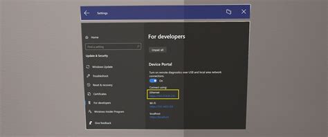 Using The Windows Device Portal Mixed Reality Microsoft Learn