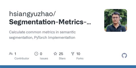 Github Hsiangyuzhao Segmentation Metrics Pytorch Calculate Common Metrics In Semantic