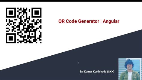 qr code generator angularx qrcode angular youtube