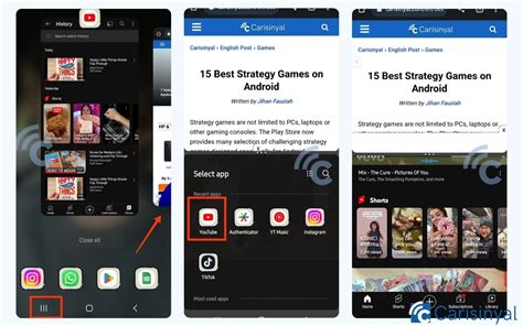 Cara Mengaktifkan Fitur Split Screen Di Hp Samsung