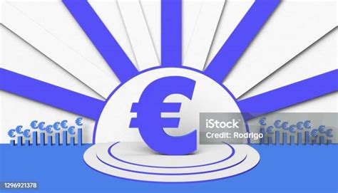 받침대에 유로 통화 기호 주식 시장에 대한 금융 투자의 개념 3d 렌더링 0명에 대한 스톡 사진 및 기타 이미지 0명 3차원 형태 개념 Istock