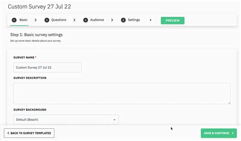 Creating Custom Surveys