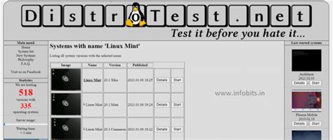 how to test a linux distribution online using distrotest without any