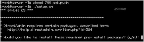 How To Install DirectAdmin On Linux CentOS JoivHost Knowledgebase