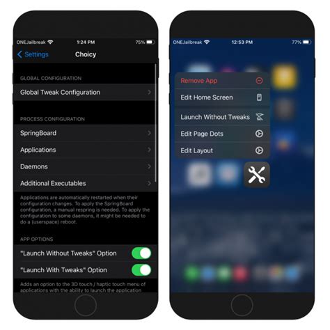 Choicy Tweak Configurator For Ios 11 Ios 15