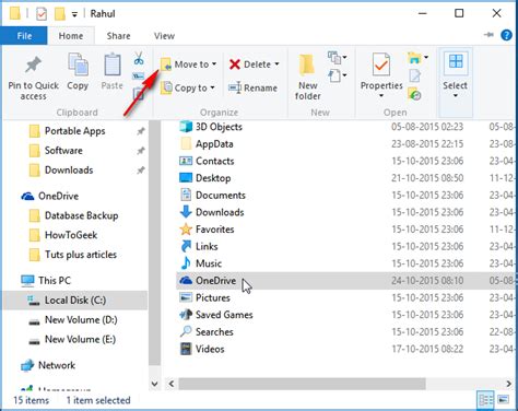 How To Change The Location Of The OneDrive Folder In Windows 10