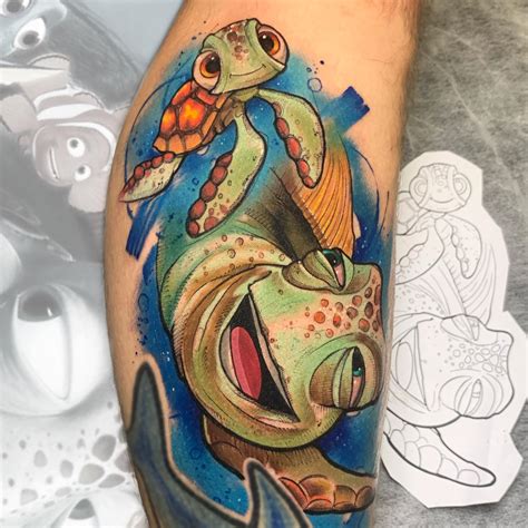 Finding Nemo Squirt Tattoo