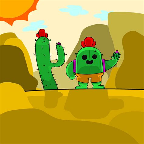 Spike Cactus Brawl Stars Wallpaper Kolorowanki Do Dru