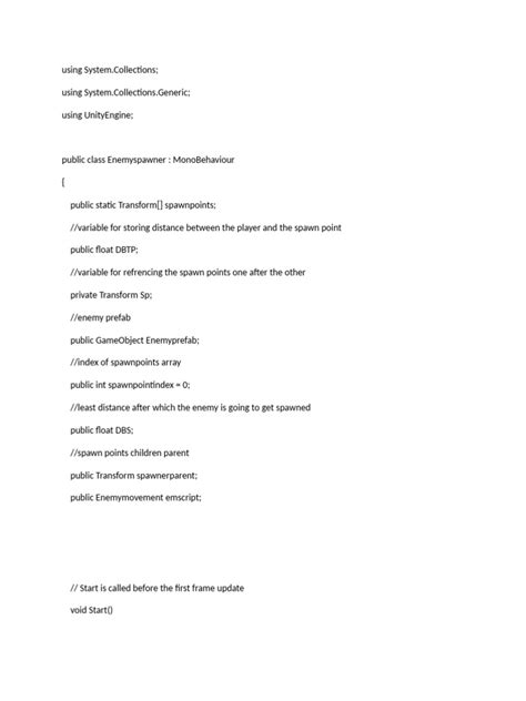 Enemy Spawner Script 1 Pdf