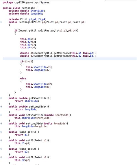 Solved 4 Modify The Rectangle Class To Extend From