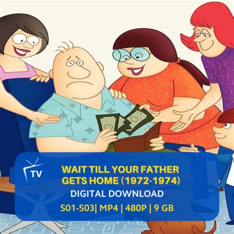 Wait Till Father Gets Home 1972 Cartoon Digital Download 70s