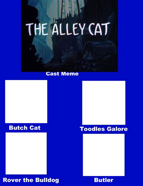 The Alley Cat Cast Meme By Maxgoudiss On Deviantart
