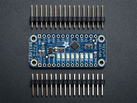Cap1188 8 Key Capacitive Touch Sensor Breakout I2c Or Spi Kiwi Electronics
