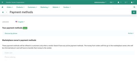 Direct Customer To Vendor Payments — Cs Cart 418x Documentation