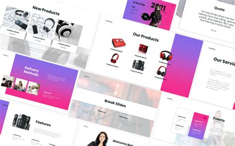 Electronics Store PowerPoint Templates PPT PPTX Themes For Tech Shop Presentations