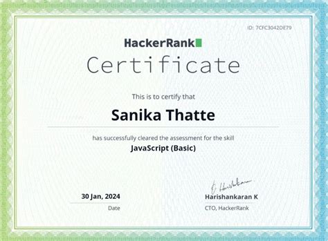 Sanika Thatte On Linkedin Hello I Have Successfully Completed