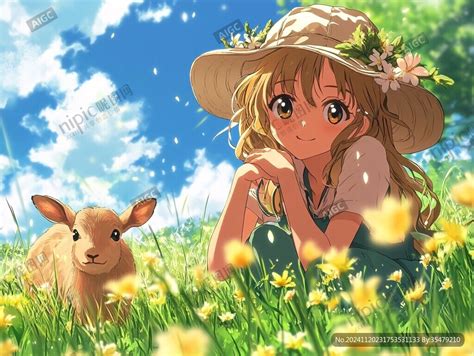 Ai创作图宫崎骏动漫 动漫女生素材 日系动漫 抱小羊的少女 日本卡通动漫 电脑壁纸美图 捧着小羊少女 动漫女孩素材插画 兔年贺瞳 唯美女孩动漫人物 青春题材漫画人物 日系卡通素材 二次元甜美