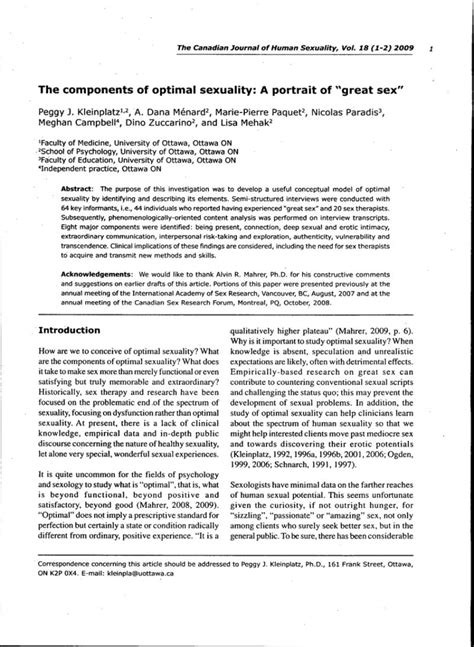 Beautiful Space On Linkedin Pdf The Components Of Optimal Sexuality A Portrait Of Great Sex Beautiful Space On Linkedin Pdf The Components Of Optimal Sexuality A Portrait Of Great Sex